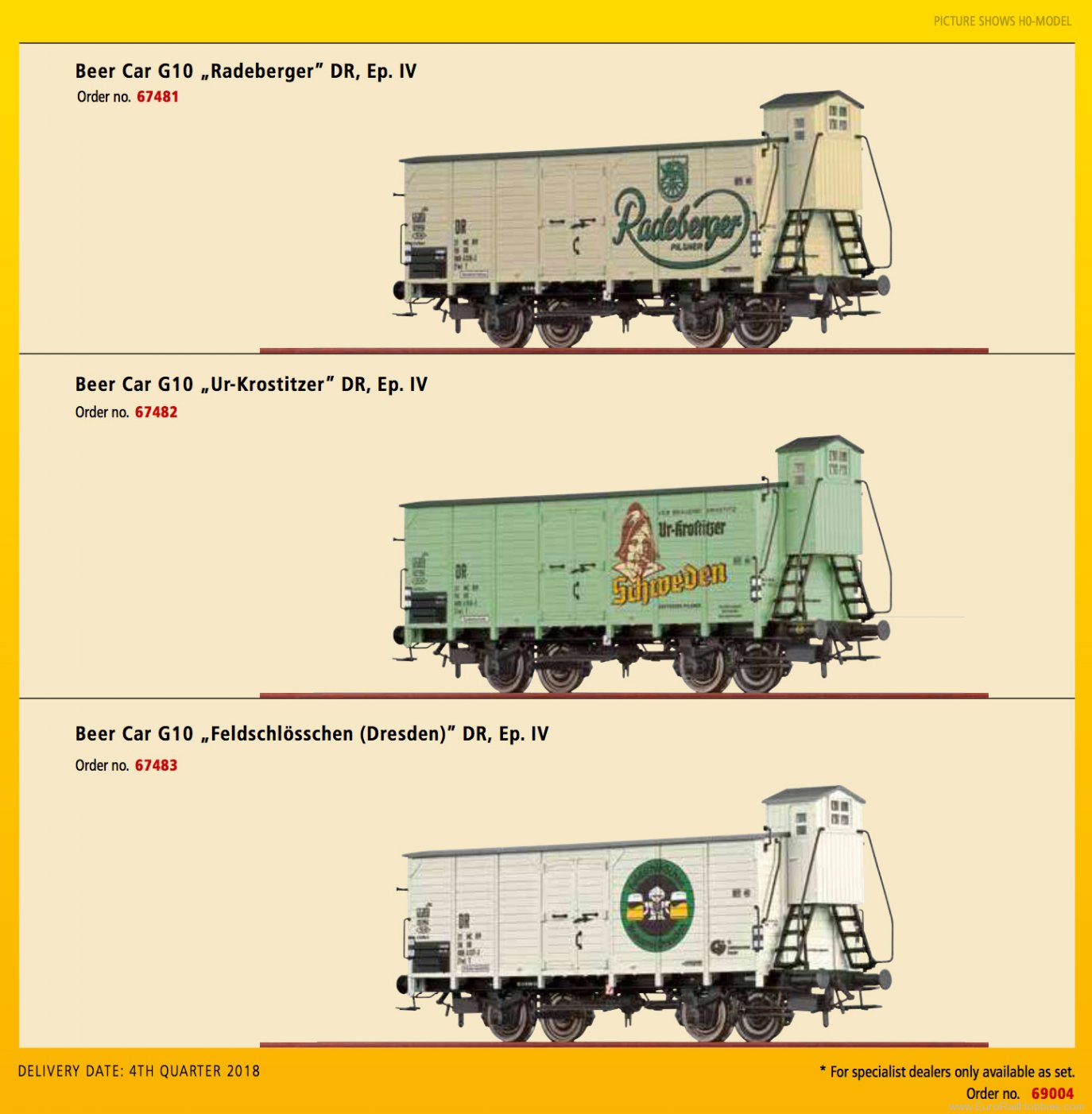Brawa 69004 N Brawa G10 with Brakeman''s Cab Beer