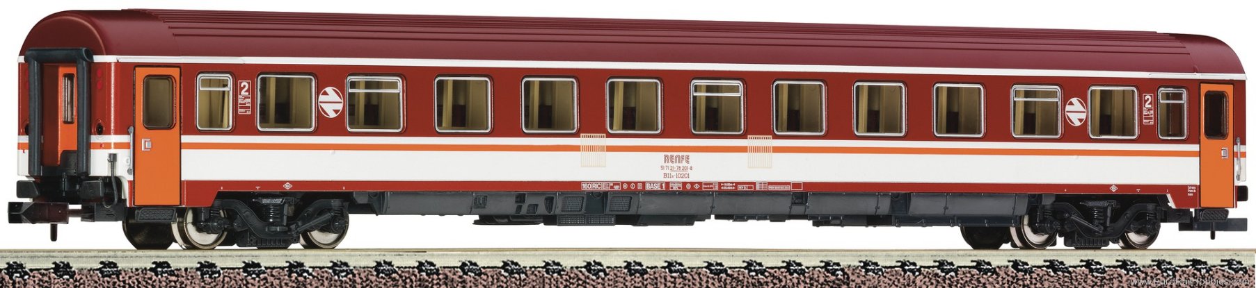 Fleischmann 814475 N 2nd class passenger coach Eurofima,