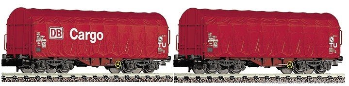 Fleischmann 837909 N DB Cargo 2 sliding wagon, type Shimms