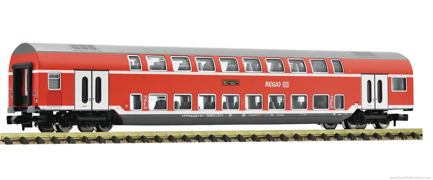 Fleischmann 862812 N 2nd class double-deck coach, DB AG