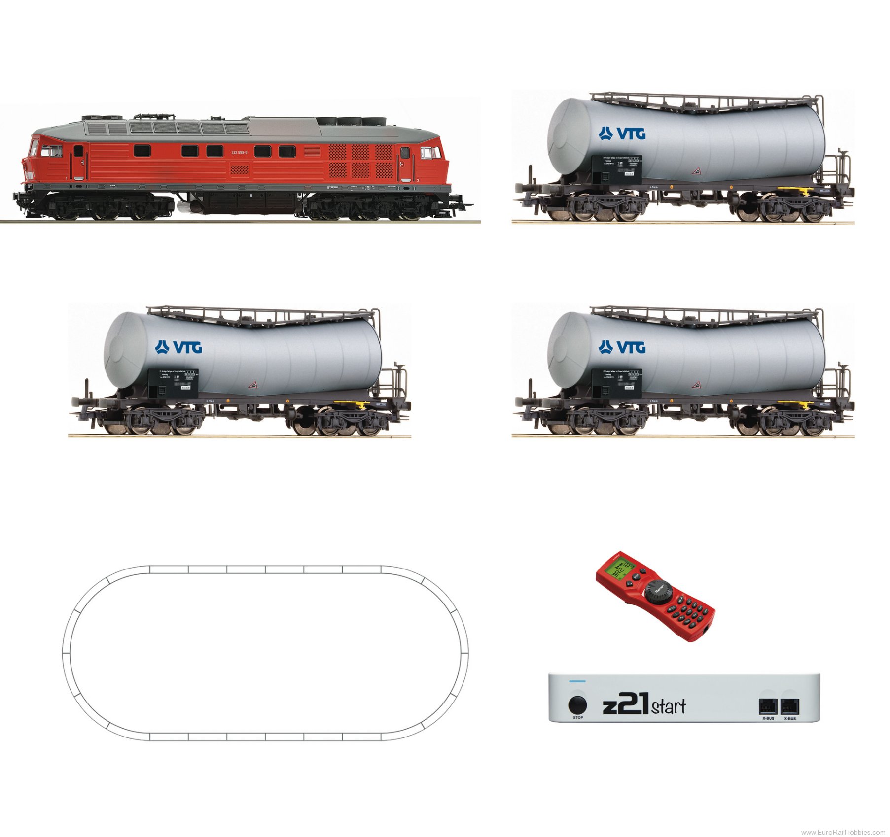 Roco 51288 HO Digital z21®start set: Diesel locomotive