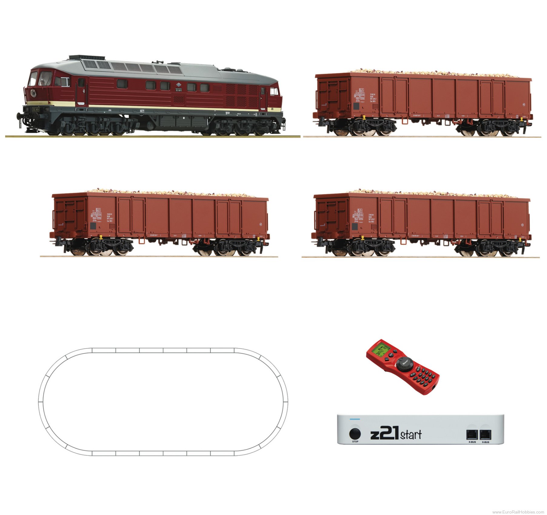Roco 51292 HO Digital z21®start set: Diesel locomotive