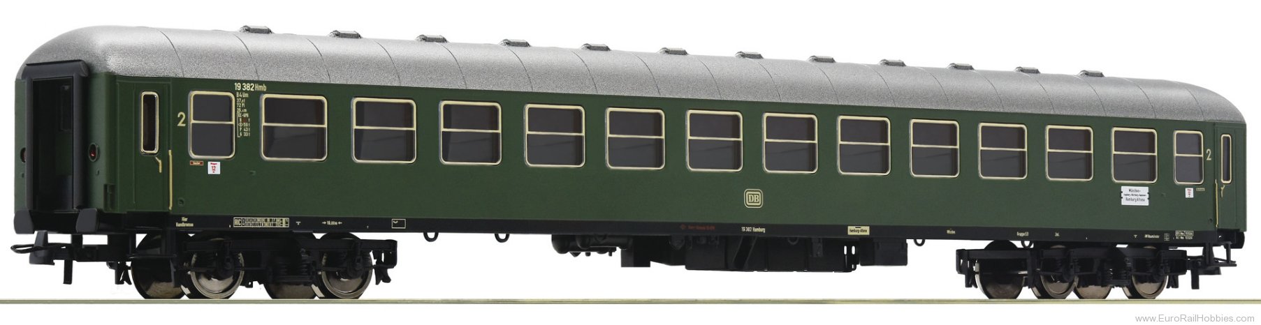 Roco 54451 HO 2nd class express coach, DB (Factory