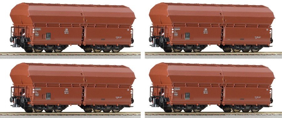 Roco 66099 HO 4-piece set self-discharging hopper