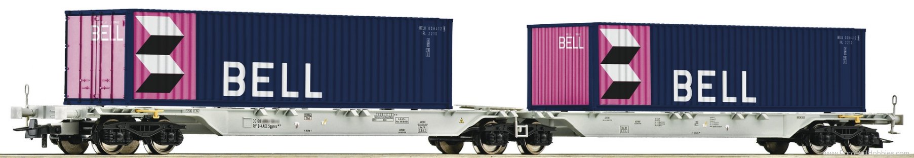 Roco 67416 HO Double carrier wagon, AAE (Roco e-shop