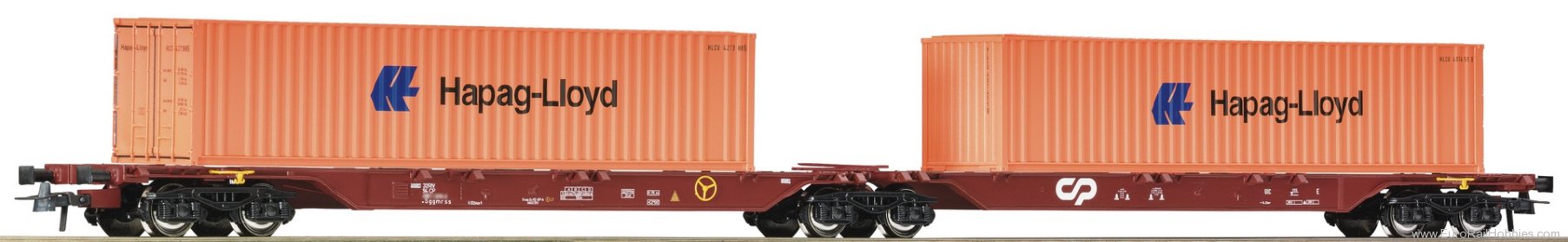 Roco 67431 HO Double carrier wagon, CP