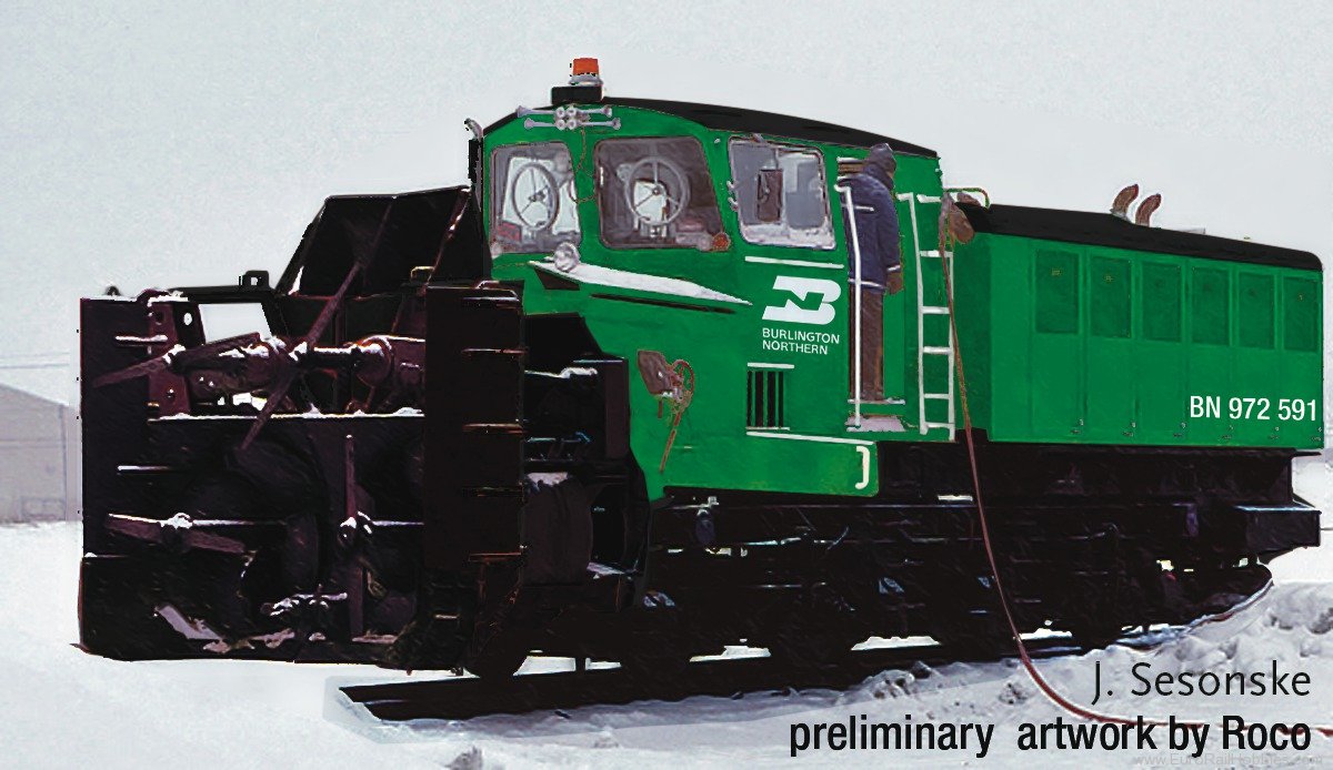 Roco 72807 HO Beilhack rotary snow blower, BN (Digital