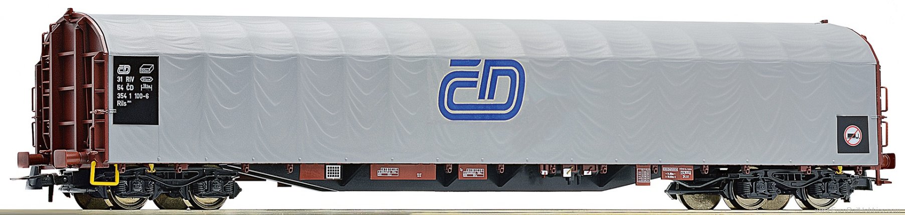 Roco 76473 HO Sliding tarpaulin wagon, CD
