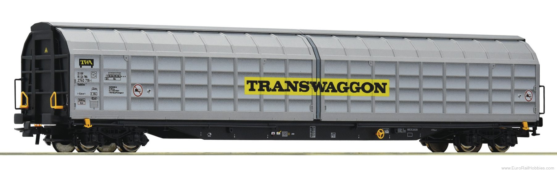 Roco 76738 HO Sliding wall wagon, Transwaggon