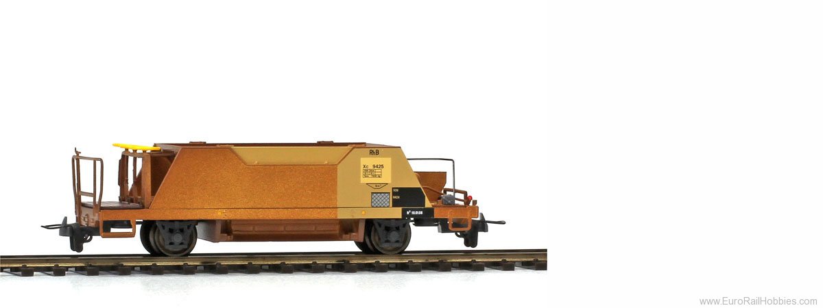 Bemo 2253125 HOm RhB Xc 9425 Schotterwagen gelb/rostig