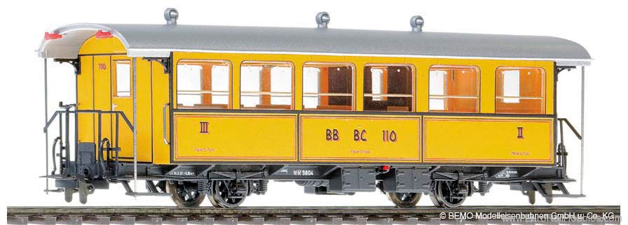 Bemo 3233160 HOm Bernina Bahn Personenwagen BC 110 "Mesolcines"