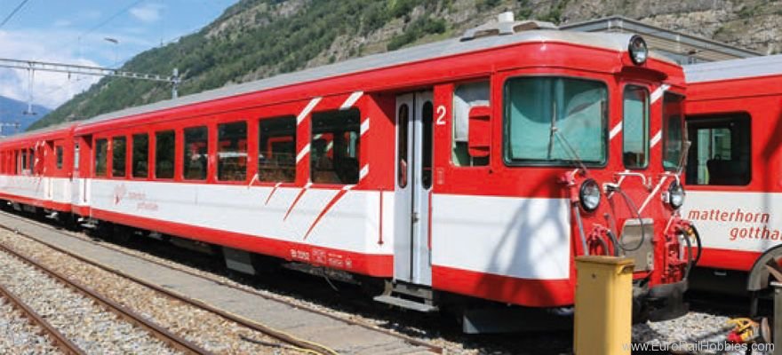 Bemo 3279552 HOm Steuerwagen Bt 2252 of the Matterhorn