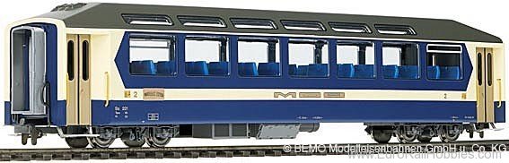 Bemo 3296326 HOm MOB Bs 226 Panoramawagen blau/beige