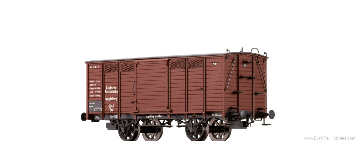 Brawa 48028 HO Covered Freight Car Gw DRG