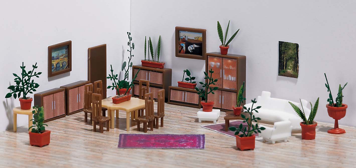 Busch 1141 HO Interior Decoration Set