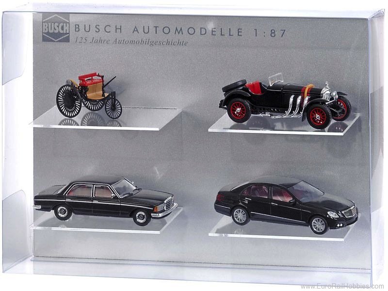 Busch 49941 HO Mercedes-Benz Set 125 Jahre Automobil