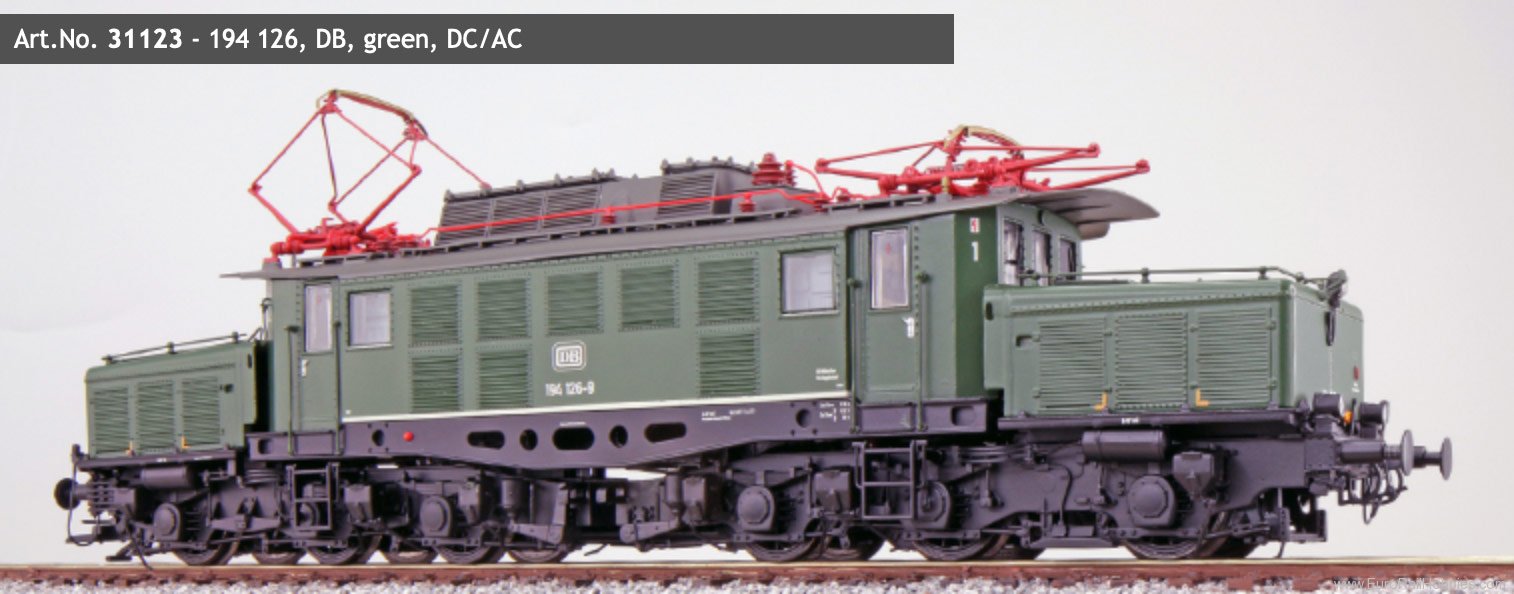 ESU 31123 HO Electric loco, 194 126, DB, Ep IV,