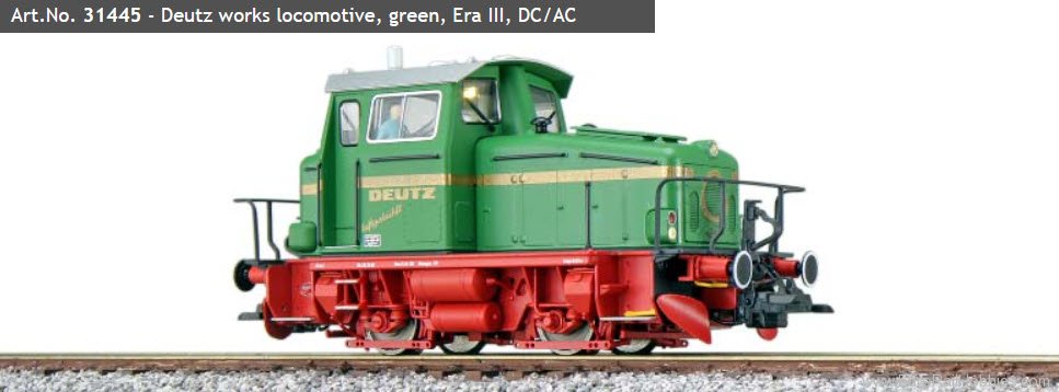 ESU 31445 HO Diesel locomotive KG275, Deutz Factory