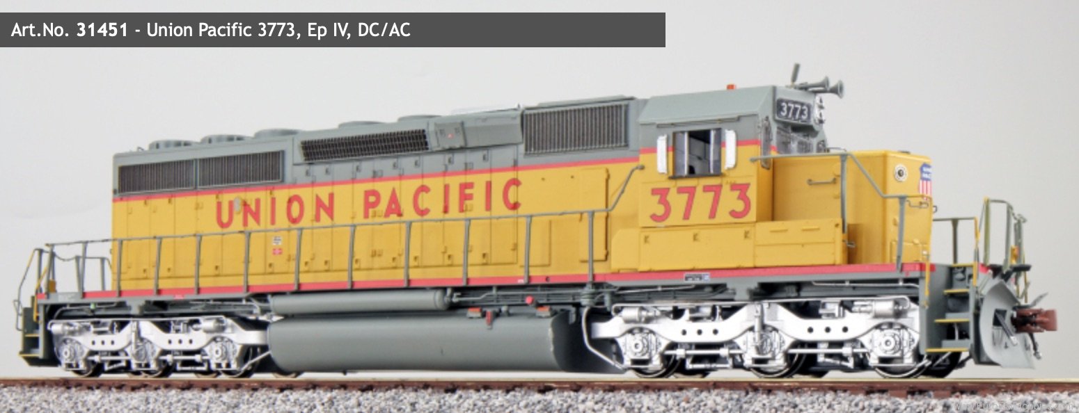 ESU 31451 HO Diesel loco, H0, SD40-2, Union Pacific