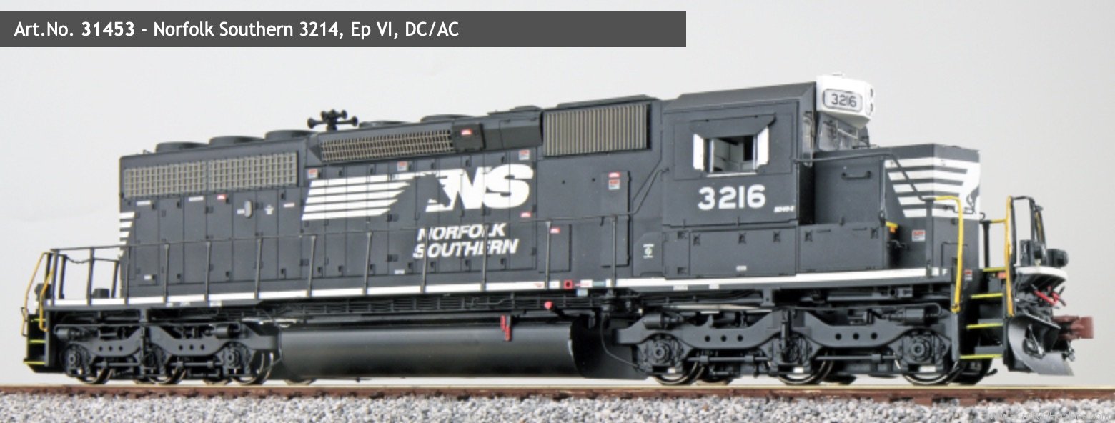 ESU 31453 HO Diesel loco, H0, SD40-2, Norfolk Southern
