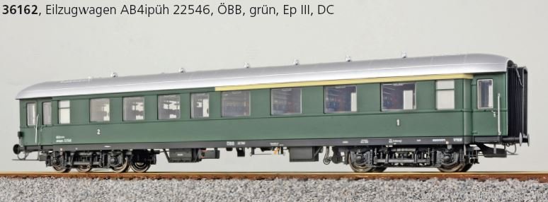 ESU 36162 HO Passenger coach AB4ipüh 22546, 1./2.