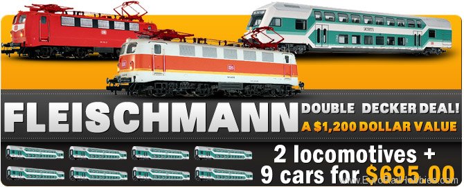Fleischmann 43274329 HO Fleischmann Double Decker Passenger