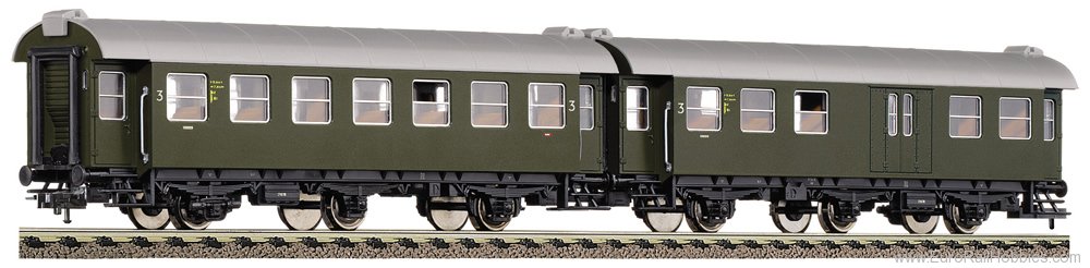 Fleischmann 509601 HO 3-axle coaches 3rd Class w/ luggage