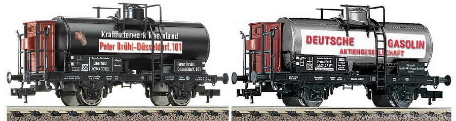 Fleischmann 543706 HO DRG Tank car set 2 pcs, Deutsche Gasolin