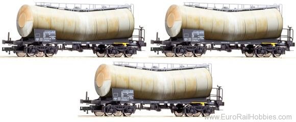 Fleischmann 546013 HO 3 piece set slurry wagons type Zacens,