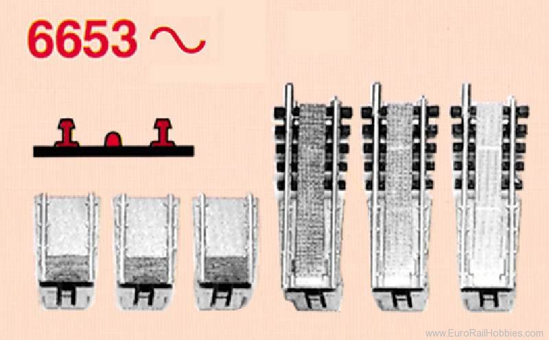 Fleischmann 6653 HO AC Extension set for FL-6651C