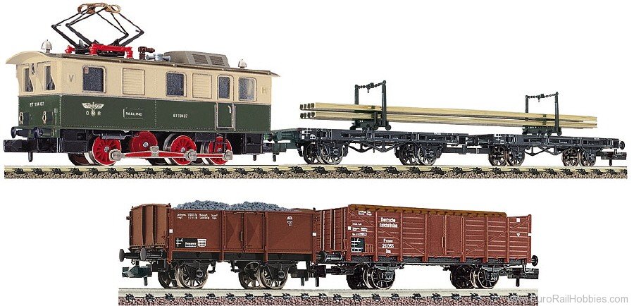 Fleischmann 781104 N Construction Train w. Cog Locomotive