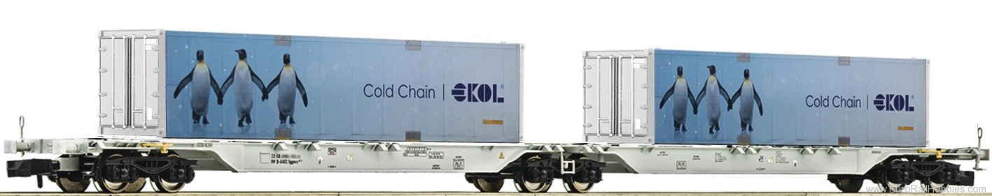 Fleischmann 825330 N Double Container Wagon Type Sggmrs,