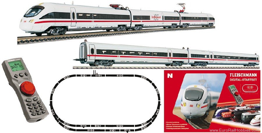 Fleischmann 931182 N Digital Starter Set ICE-T - (Factory