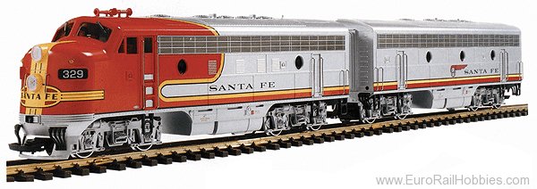 LGB 21576 G F7A ATSF 329 Warbnt