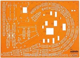 Marklin 2415 HO C TRACK PLANNING STENCIL 98