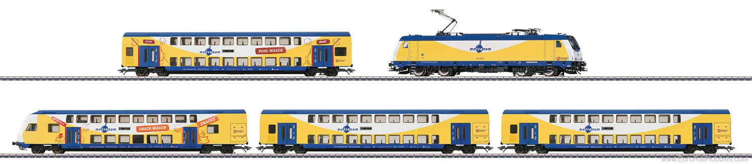 Marklin 26611 HO metronom Bi-Level Commuter Train Set