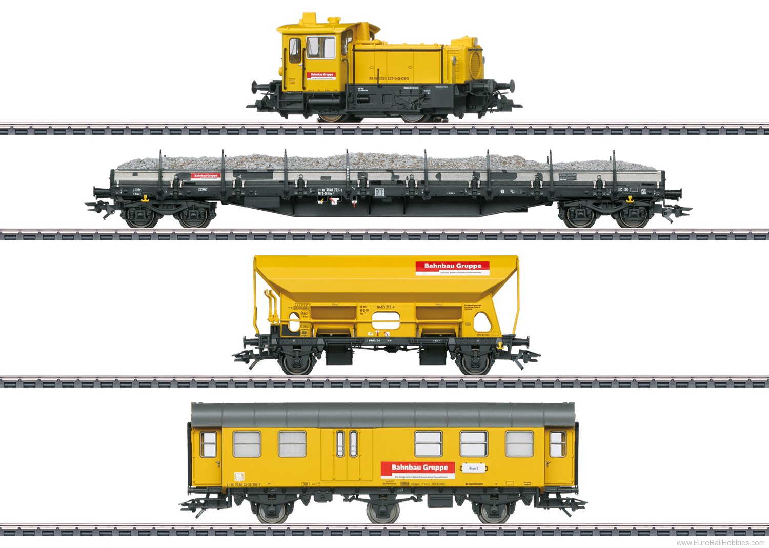 Marklin 26621 HO DB AG Track Laying Group Train Set