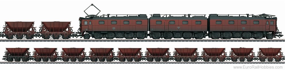 Marklin 26800 HO SJ DM3 re train in weathered version