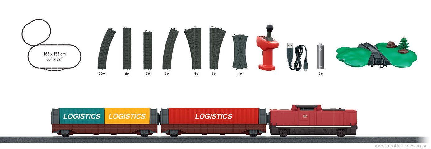 Marklin 29309 HO ''Freight Train'' Battery Starter Set