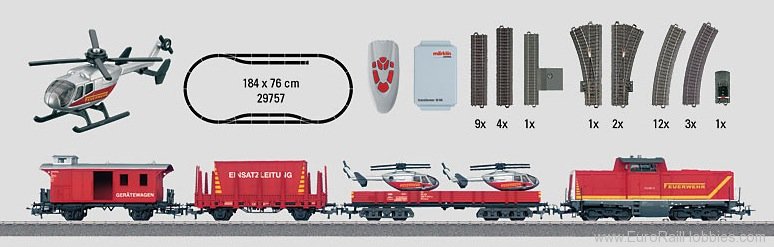 Marklin 29757 HO Fire Department Digital Starter Set.