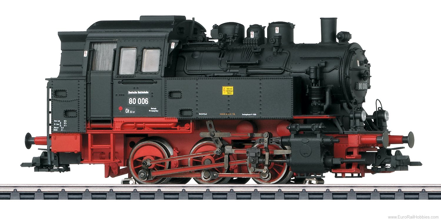 Marklin 37063 HO DR/GDR BR 80 Steam Locomotive MFX+
