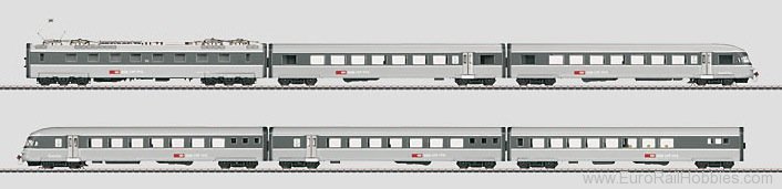 Marklin 37546 HO Gray Mouse Powered Rail Car Train.