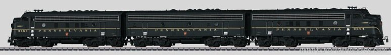 Marklin 37624 HO PRR F7 A-B-A Diesel Electric Locomotive