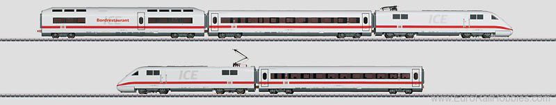 Marklin 37703 HO DB AG Class 401 ICE Powered Rail Car