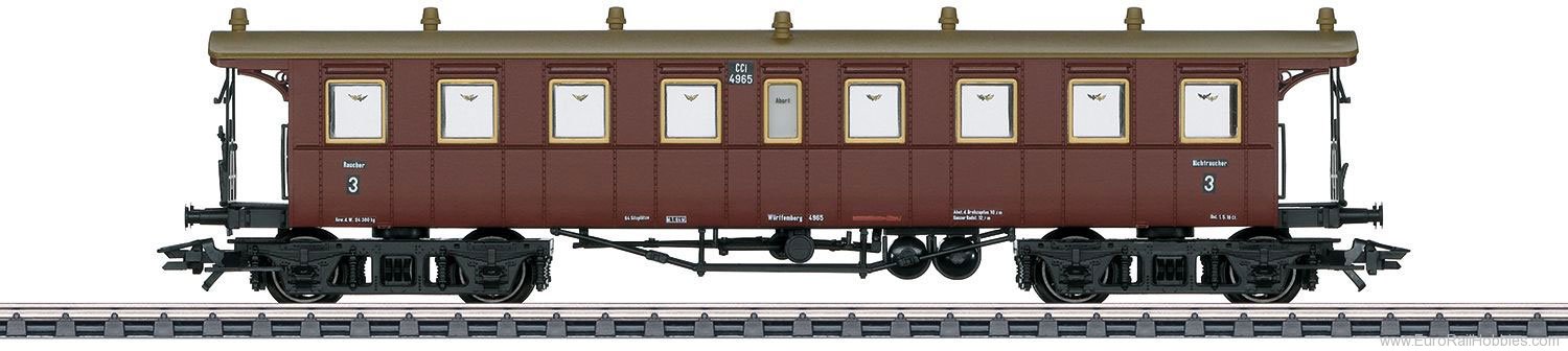Marklin 42133 HO K.W.St.E. Württemberg Type CCI Passenger