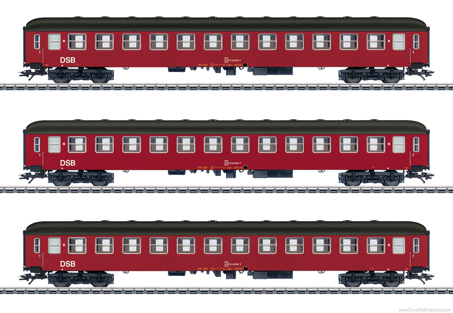 Marklin 42694 HO DSB Passenger 3-Car Set