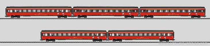 Marklin 42727 HO OBB Express Train Passenger Car Set