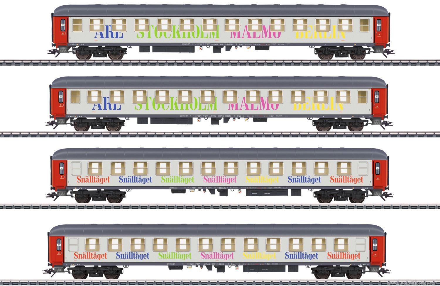 Marklin 42906 HO Swedish Berlin-Malmo Express Passenger