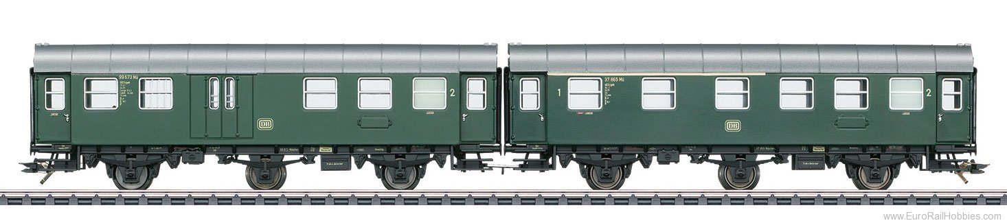 Marklin 43193 HO DB Pair of Passenger Cars, Type AB3ygeb