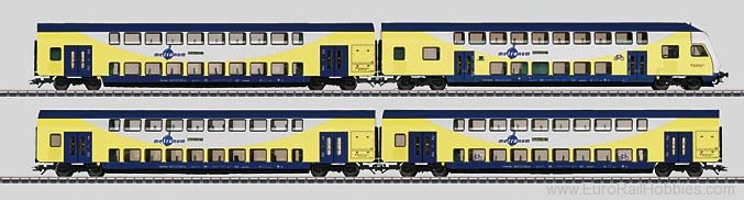 Marklin 43475 HO ''''metronom'''' Bi-level Car Set